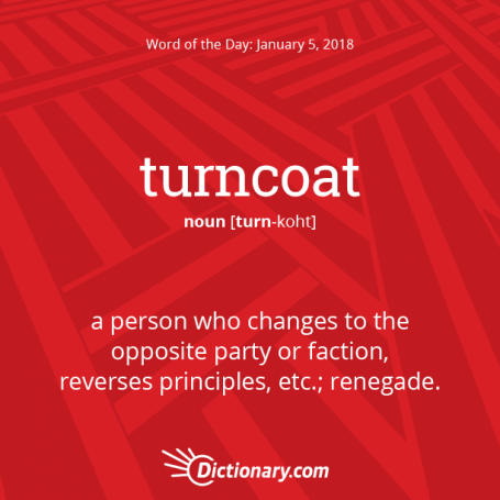Turncoat – Friday’s Word of the Day | like mercury colliding...