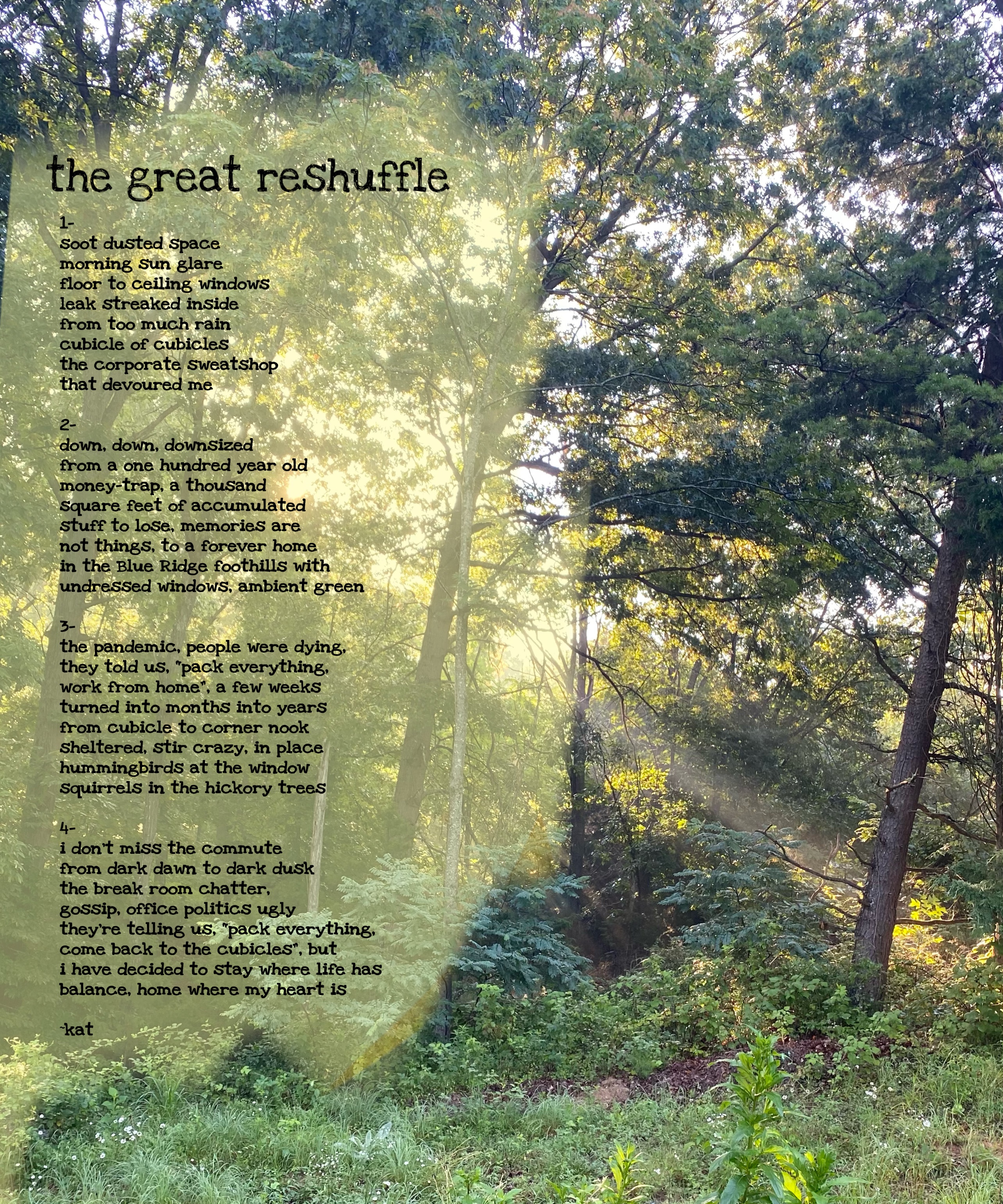 A ReVerse Poem | like mercury colliding...