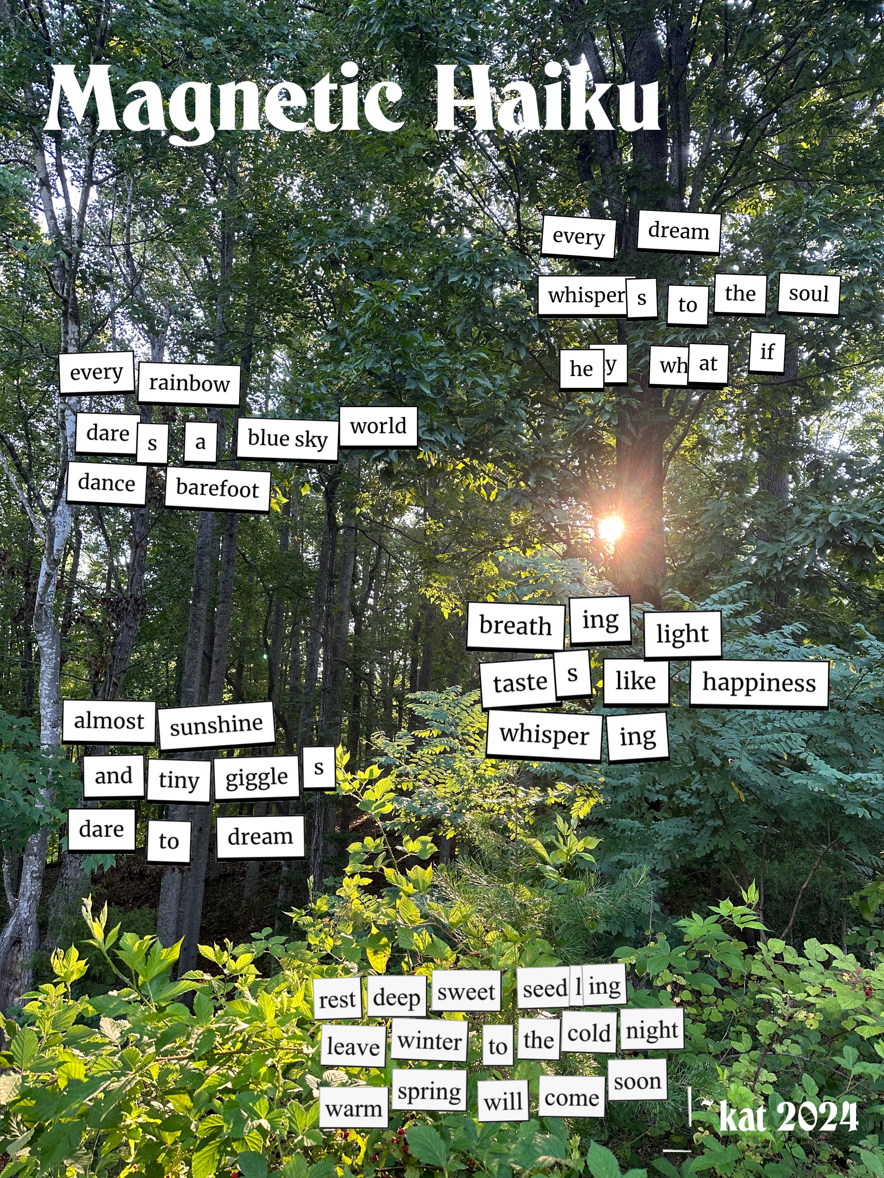 Magnetic Haiku | like mercury colliding...